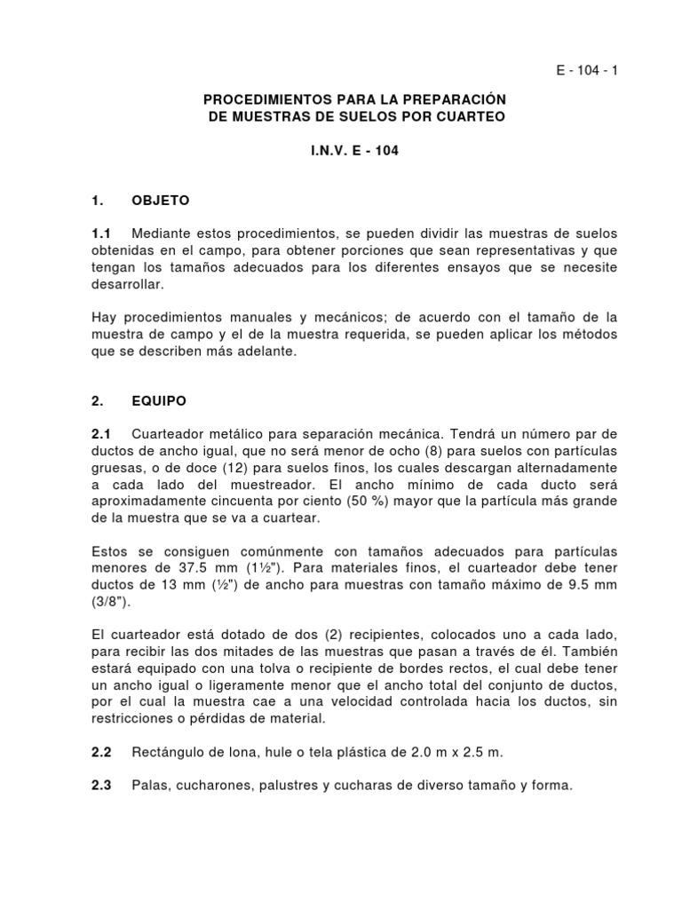 11 - Muestreo de Suelos Por Cuarteo | PDF | Science | Ingeniería