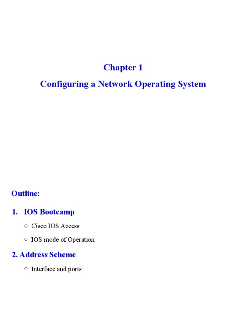 Configuring A Network Operating System | PDF | Operating System | Ip Address