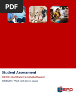 CHCDIS012 Student Assessment Booklet.v1.0 | PDF | Empowerment | Autonomy