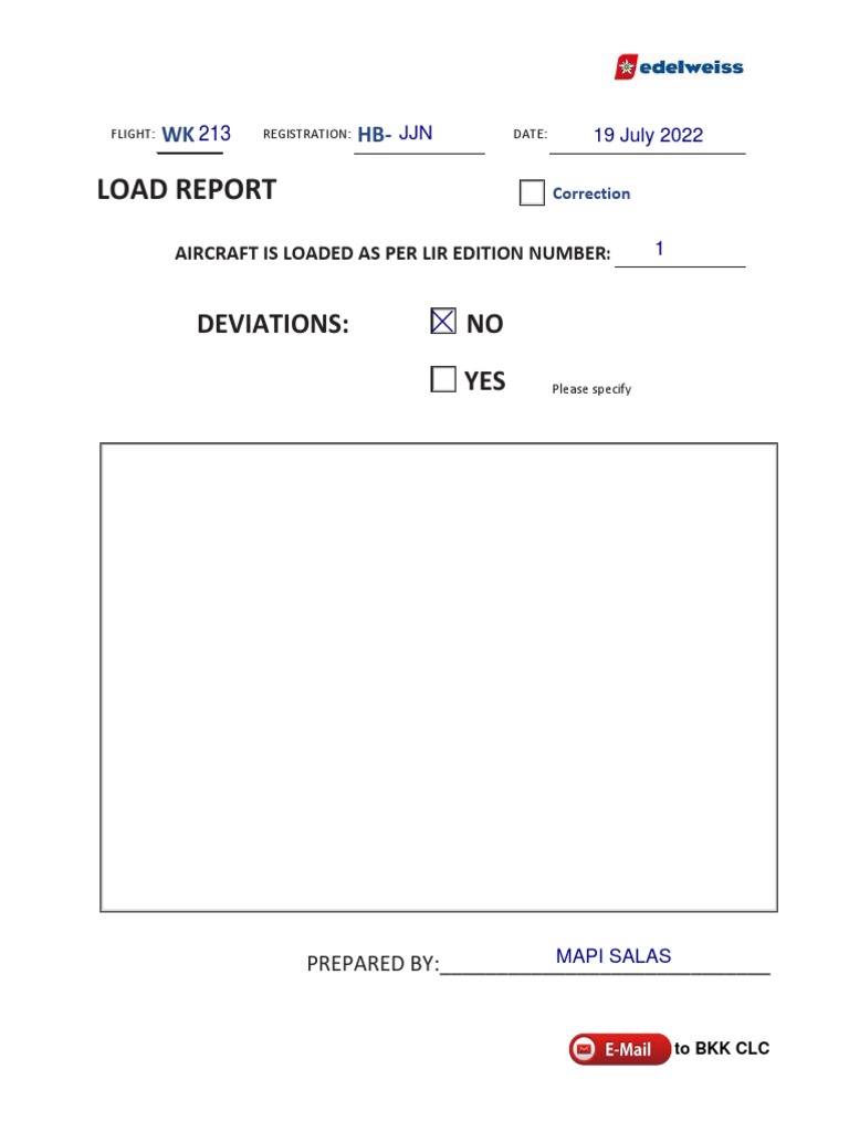 Fue Edelweiss 4 Form Load | PDF