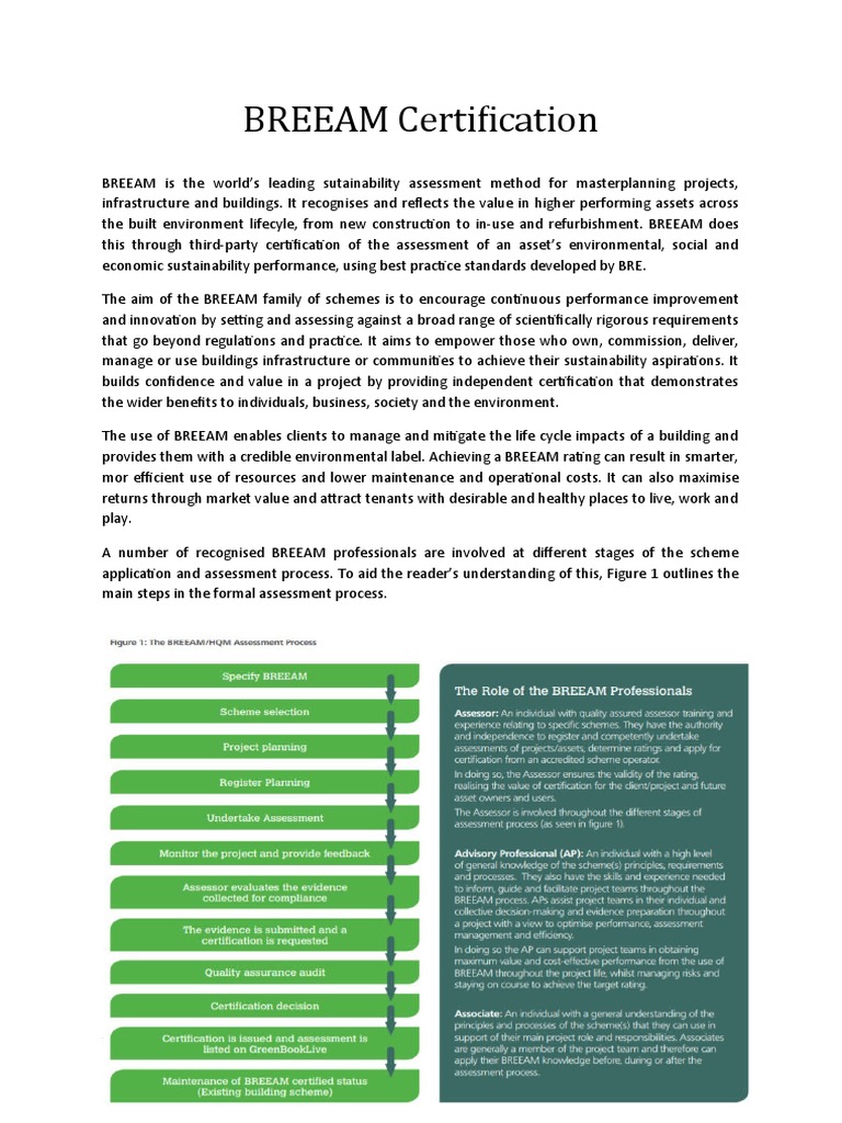 BREEAM Certification | PDF | Economies | Natural Environment