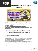 Método 369 Plantilla | PDF