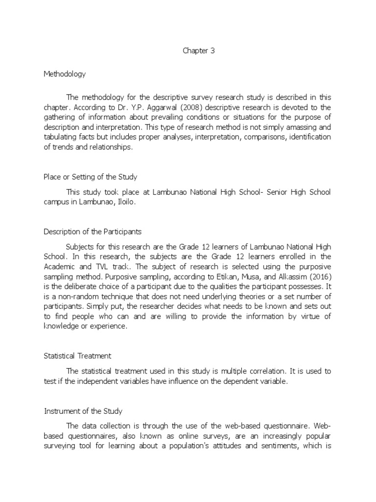 Chapter 3 - Motivation | PDF | Survey Methodology | Statistics