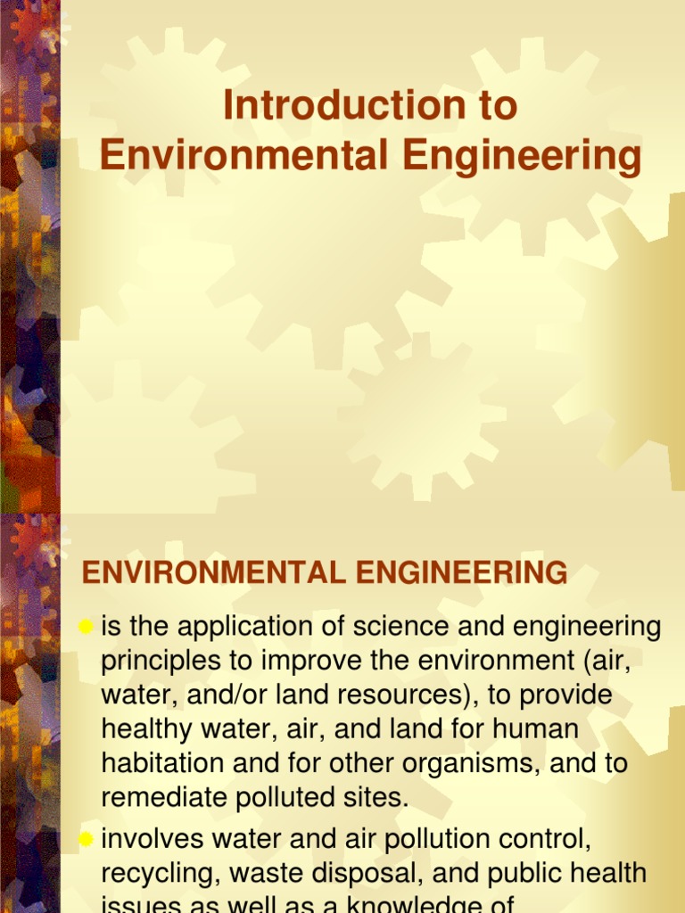 Introduction To Environmental Engineering | PDF | Environmental ...