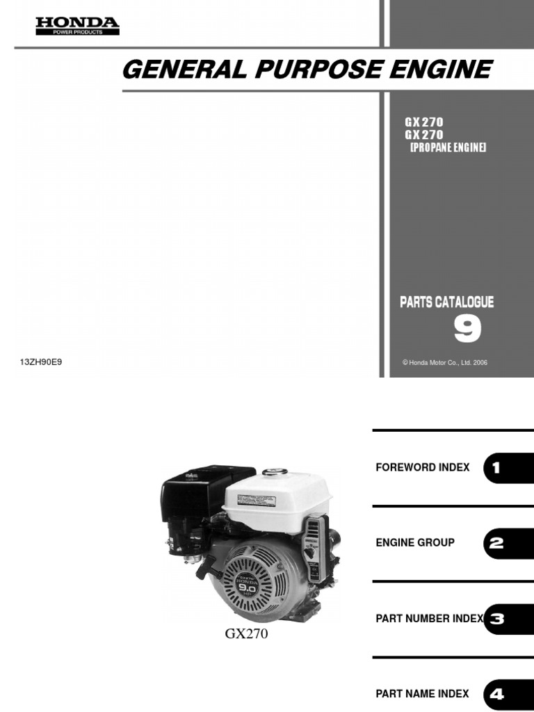 GX270 (GCAB) Parts Diagram | PDF | Bracket | Manufactured Goods
