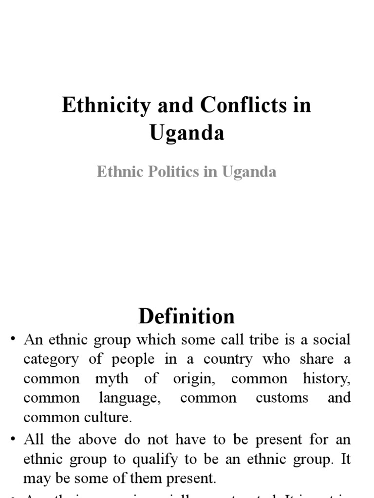 Ethnicity and Conflicts in Uganda | PDF | Uganda | Ethnic Groups