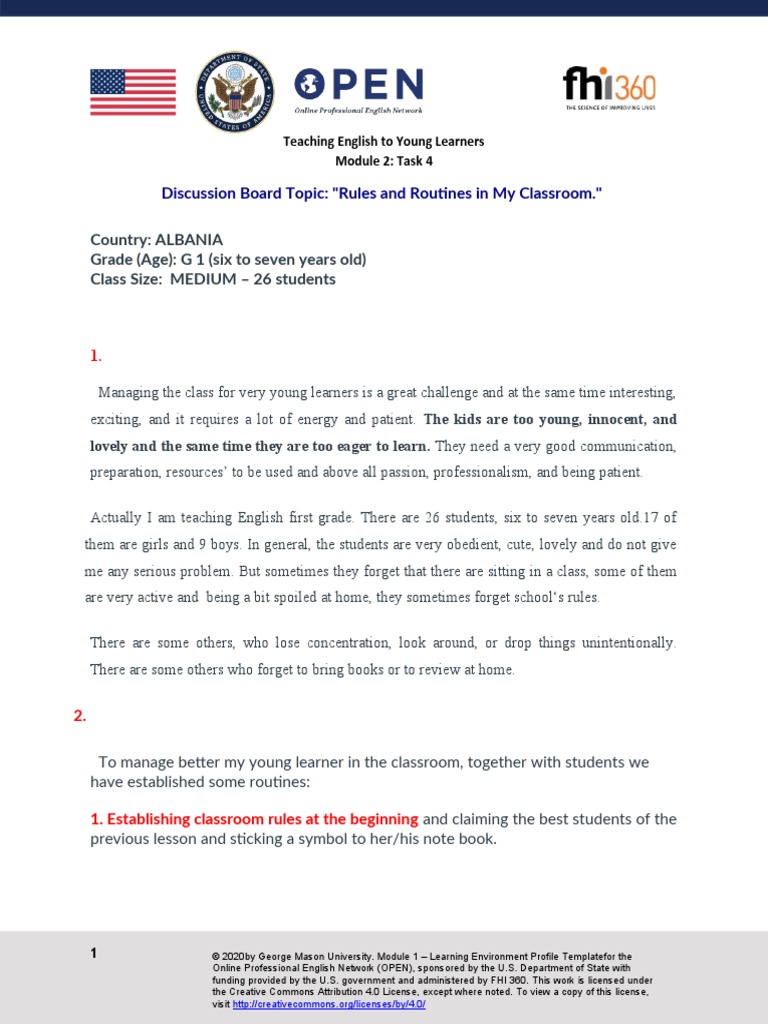 Module 2 - Assignment COMPLETED | PDF | Classroom | Learning