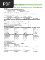 TOEFL - Error Recognition Test 20 | PDF | Test Of English As A Foreign ...
