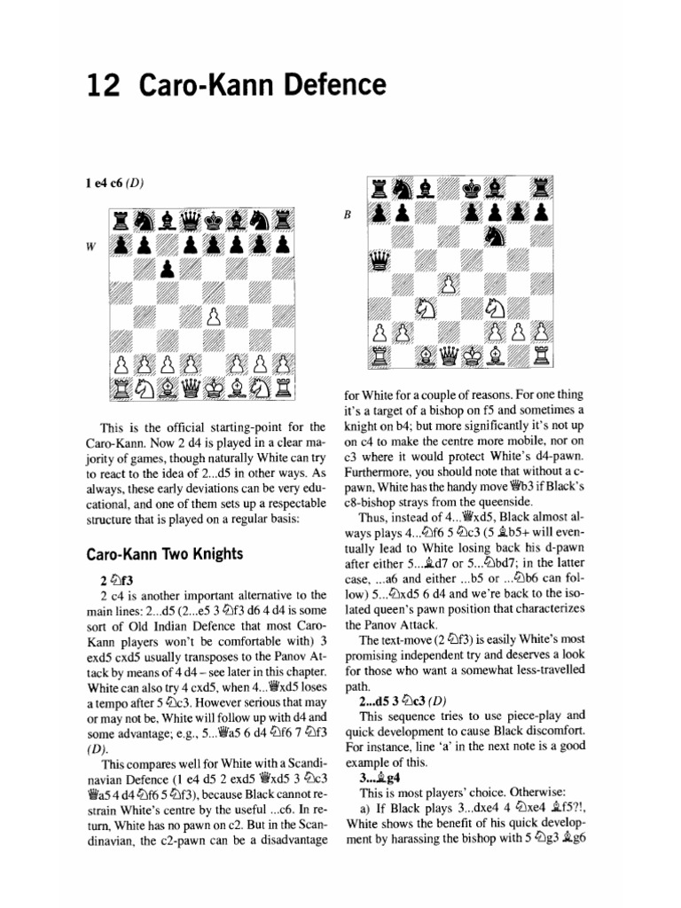 Caro Kann Notes | PDF