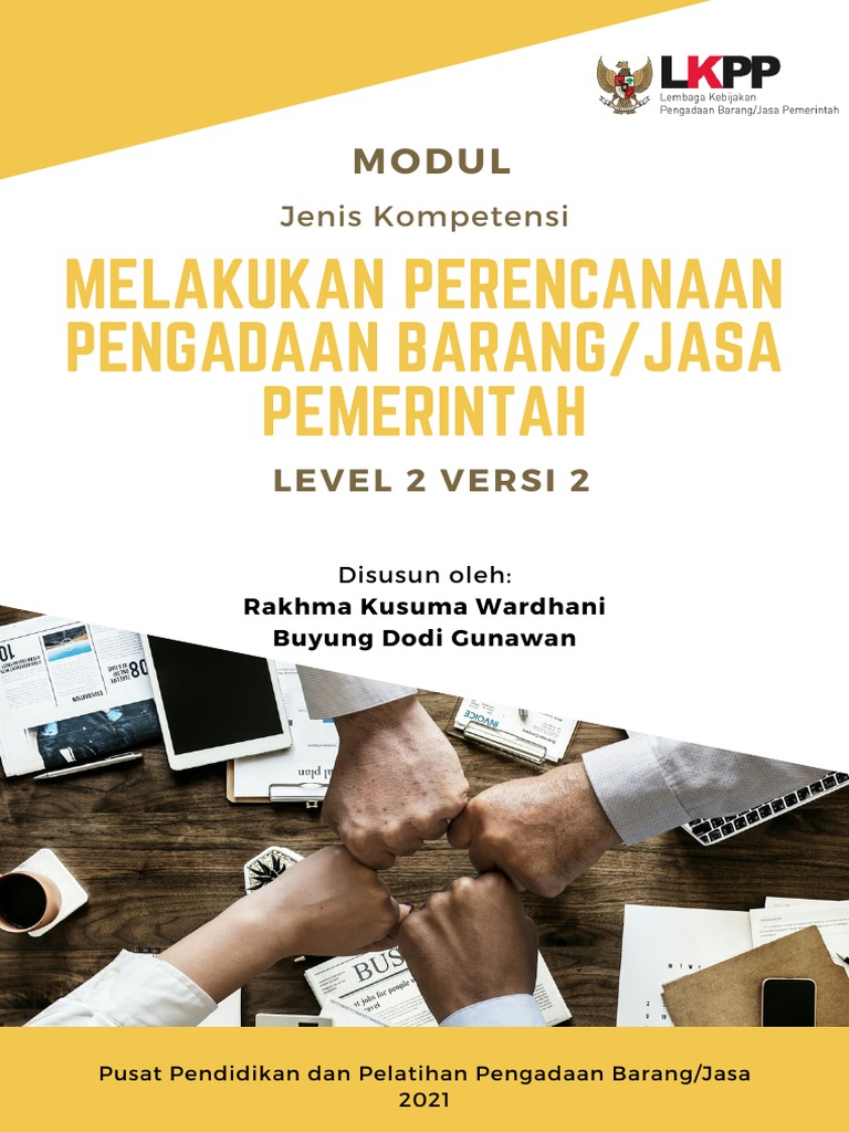 Modul JK Melakukan Perencanaan PBJP Level 2 Versi 2 Full | PDF