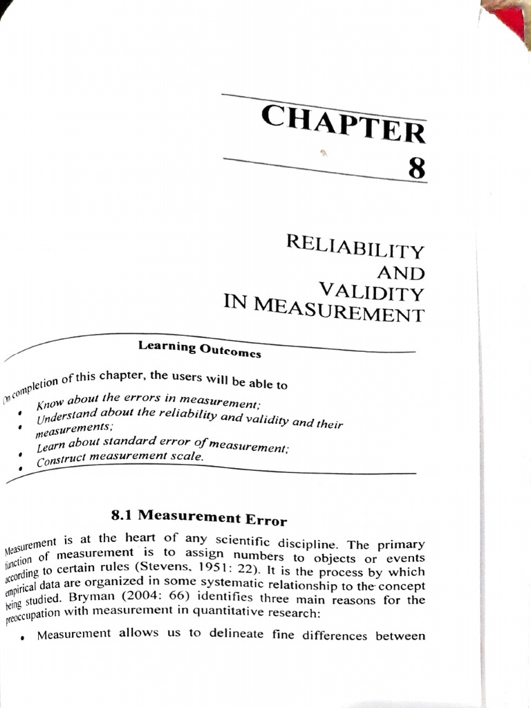 Chapter 8 | PDF | Observational Error | Measurement