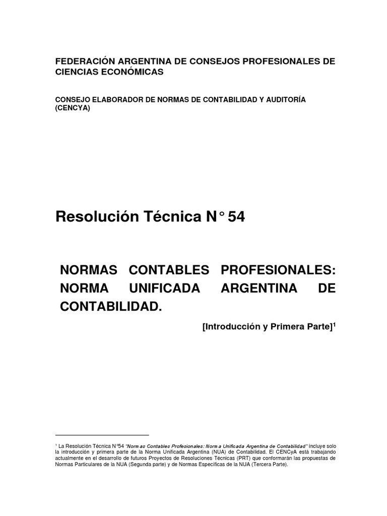 RT 54 - Facpce | PDF | Contabilidad | normas internacionales de ...
