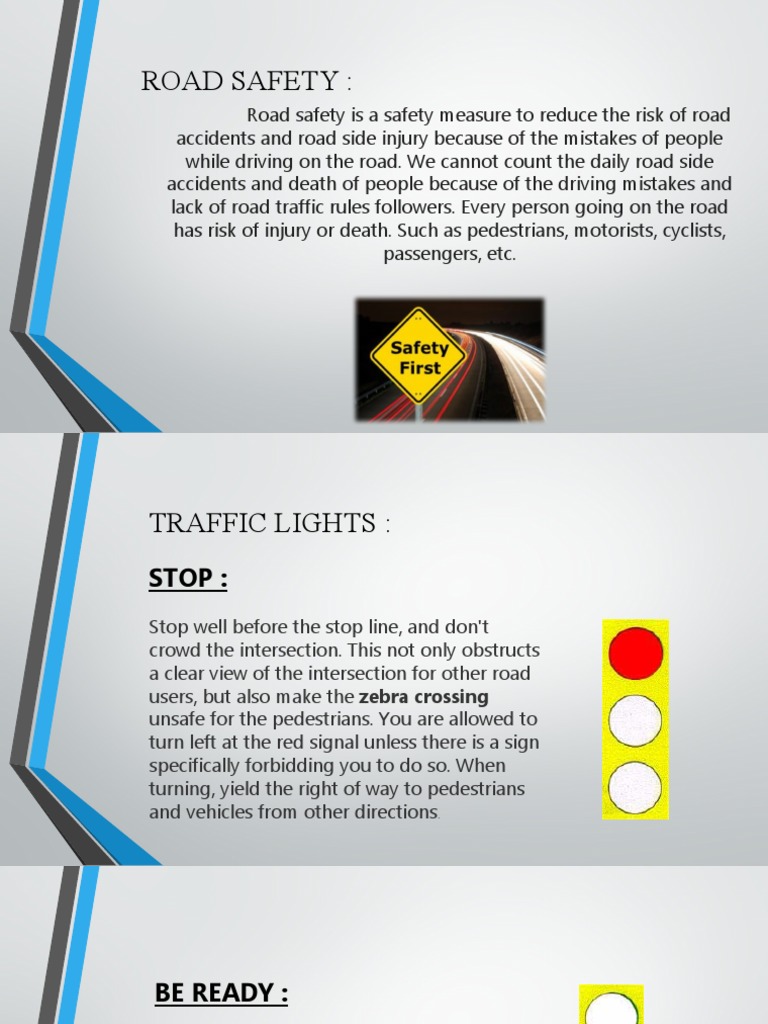 Road Safety Awareness Programme | Download Free PDF | Traffic | Road