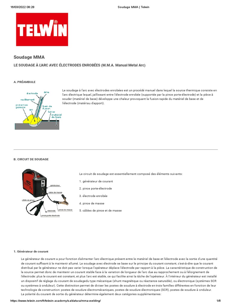 Soudage MMA - Telwin | PDF | Soudage | Construction