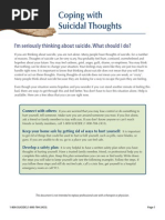 Samaritans Editable Safety Plan | PDF | Behavioural Sciences | Mental ...