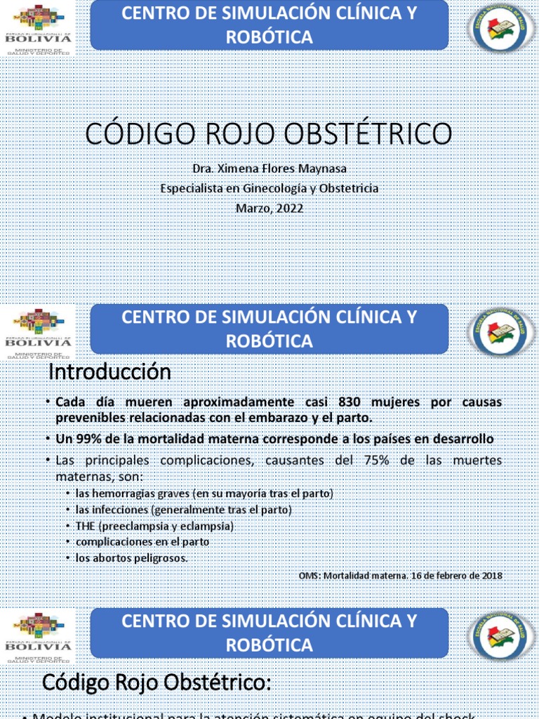 Código Rojo en Obstétricia | PDF | Enfermedades y trastornos humanos ...