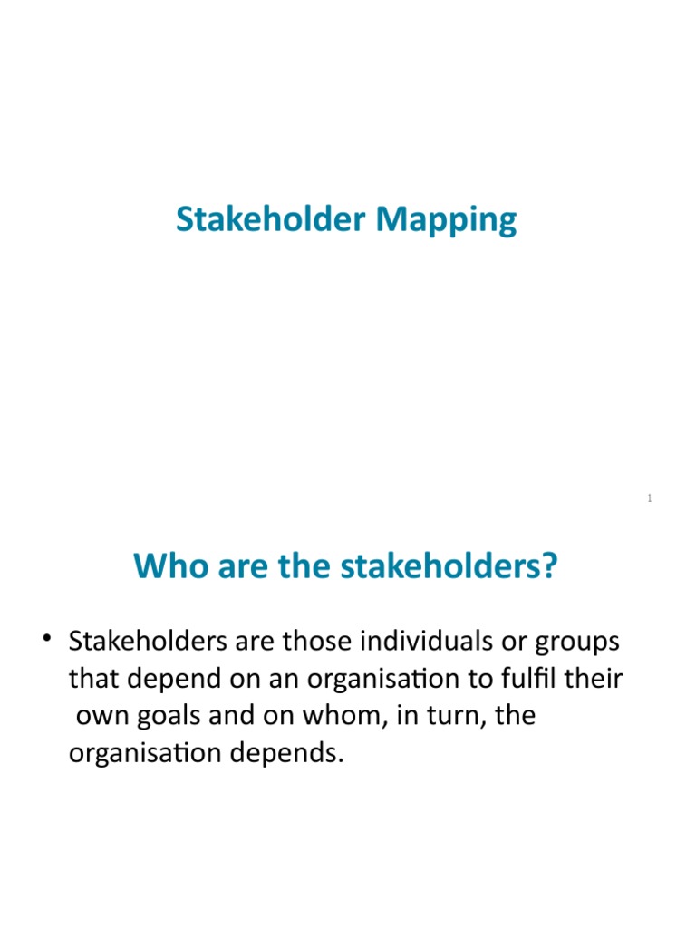 2 2 Stakeholder Mapping | PDF | Stakeholder (Corporate) | Interest
