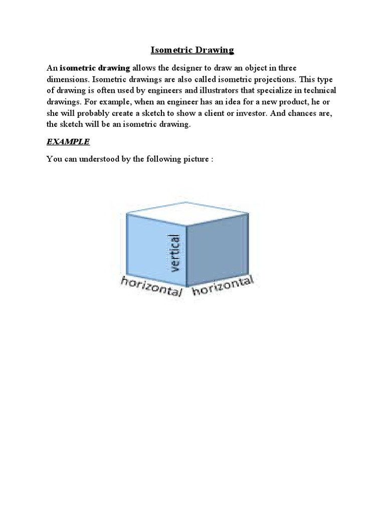 Isometric Drawing: Example | Download Free PDF | Diameter | Ellipse