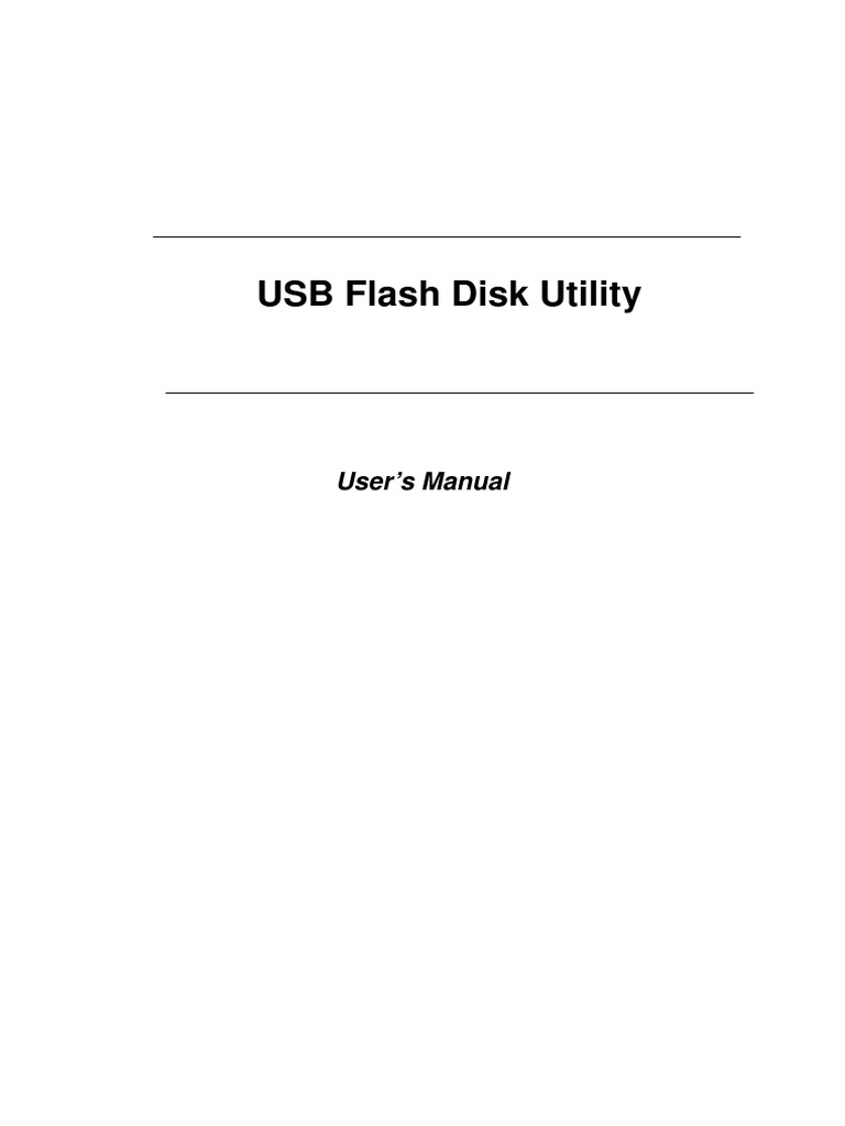 UFD Utility User-Manual-EC | PDF | Computer File | Booting