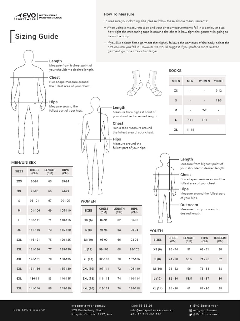 Sizing Guide: How To Measure | PDF | Clothing | Softlines (Retail)