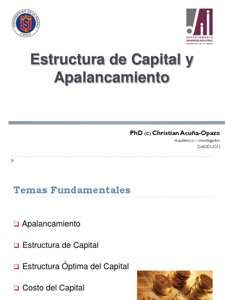 AF - 05 Estructura de Capital y Apalancamiento | PDF | Apalancamiento (Finanzas) | Capital ...