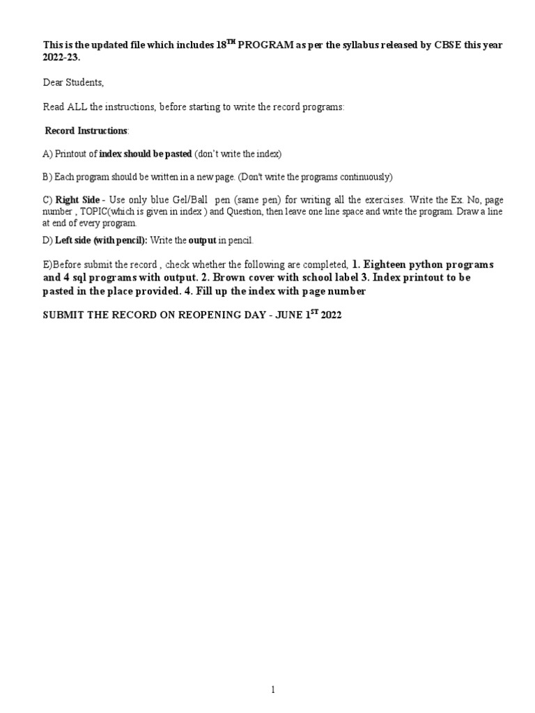 Xii Csc Record Updated Q Programs 2022 23 Pdf Queue Abstract Data Type Computer File