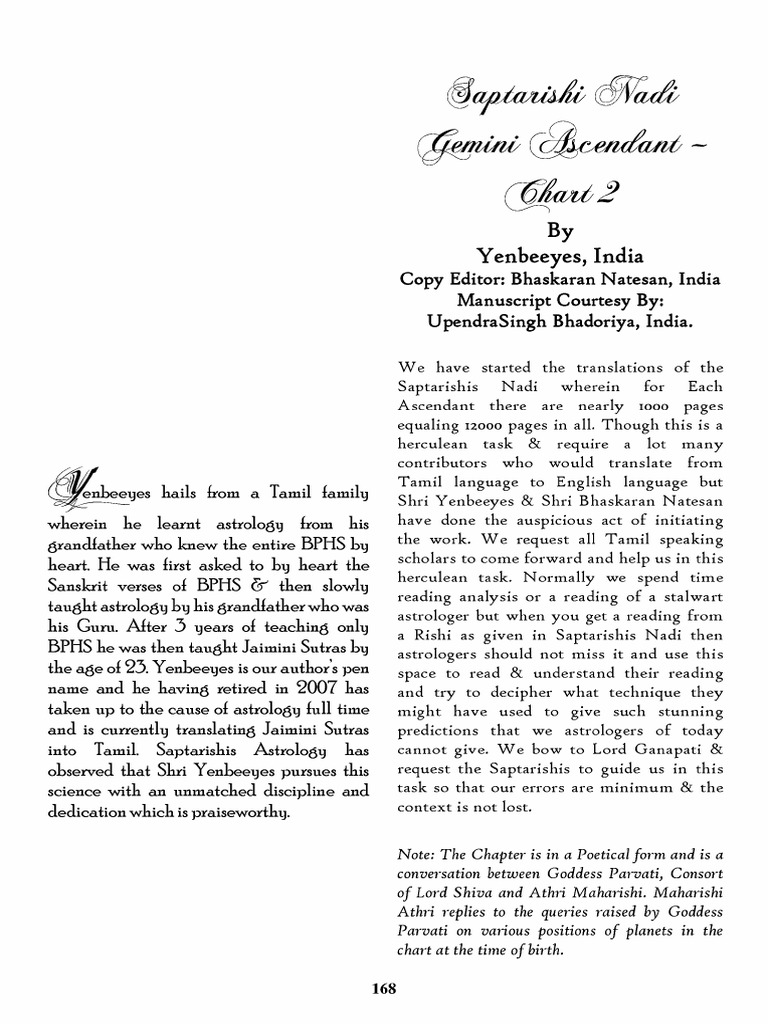 Gemini Ascendant - Chart 2-2 | Download Free PDF | Planets In Astrology