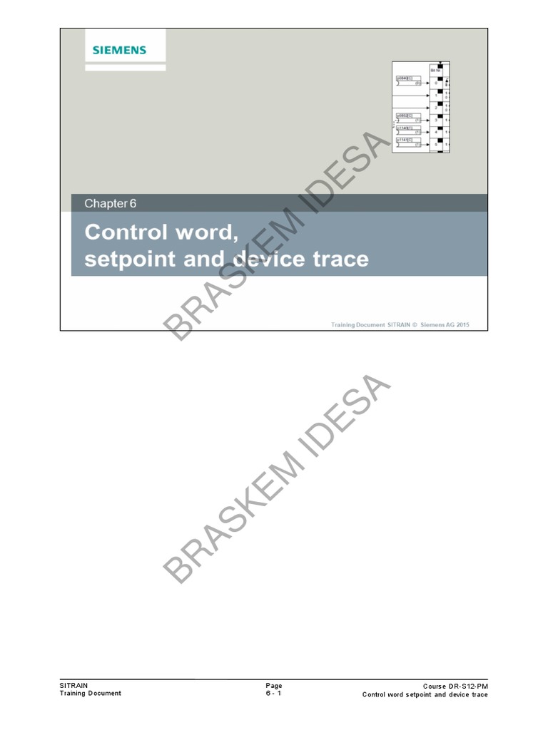 06 Control Word Setpoint and Device Trace en - IDESA - BRASKEM | PDF ...