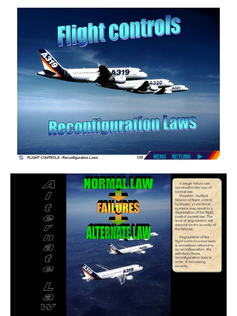 Airbus Flight Controls 4 Re Configuration Laws | PDF | Civil Aircraft ...