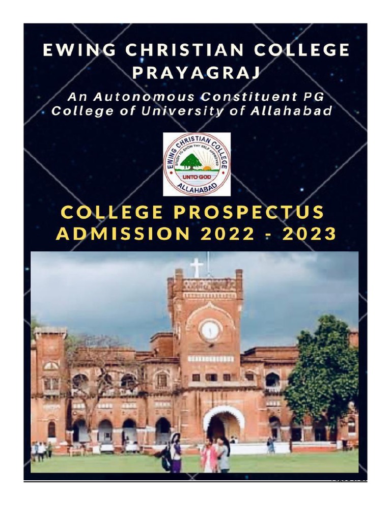 Admission Guidelines and Important Dates for Ewing Christian College ...