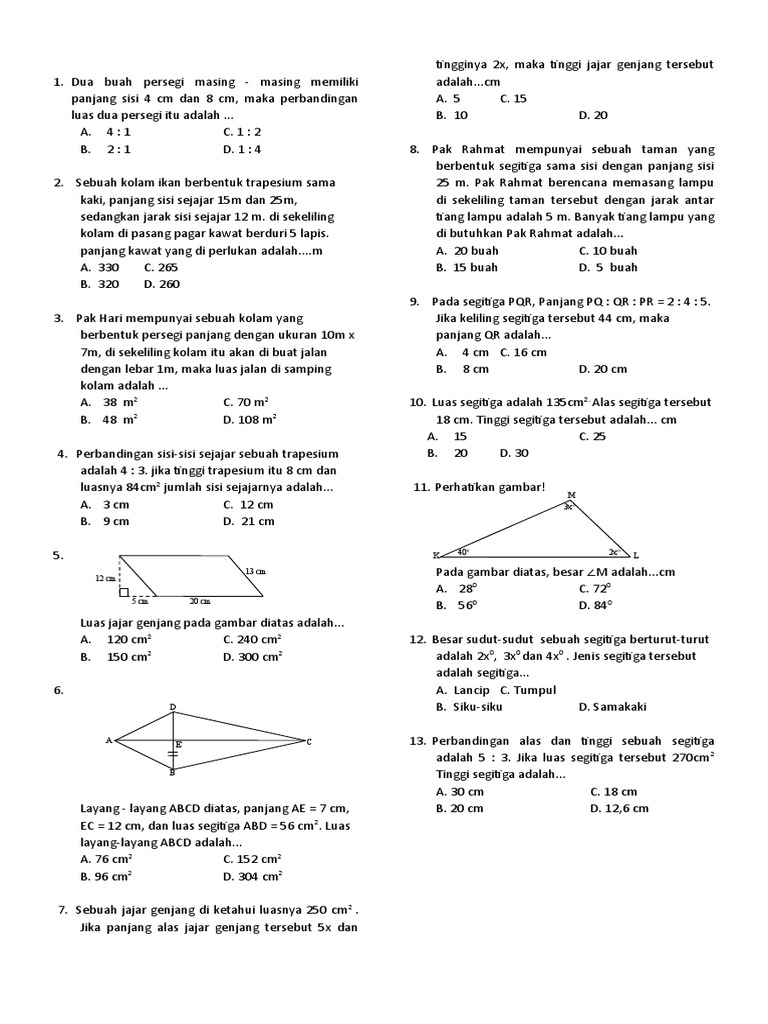 Latihan Segi EMPAT Part 2 | PDF