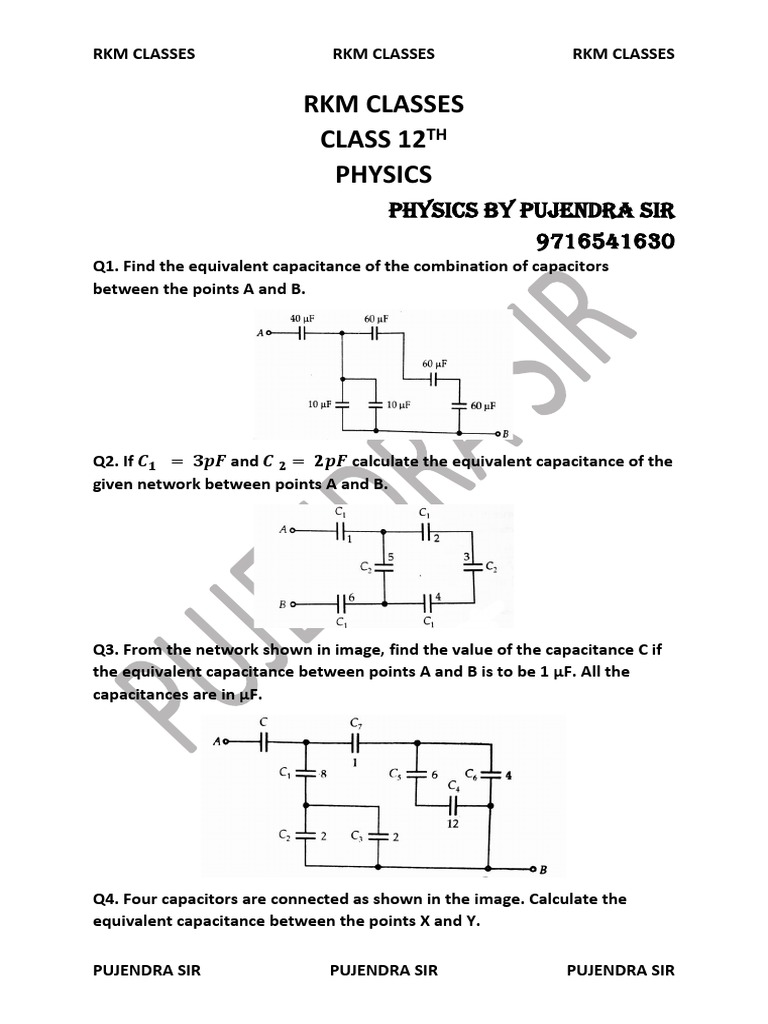 RKM CLASSE4 | PDF | Capacitance | Capacitor