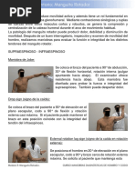 Pruebas de Articulación de Hombro | PDF | Estudios de idiomas extranjeros | Salud y bienestar