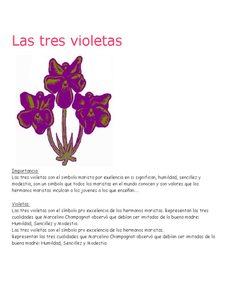 Las Tres Violetas | PDF | Amor | Los símbolos