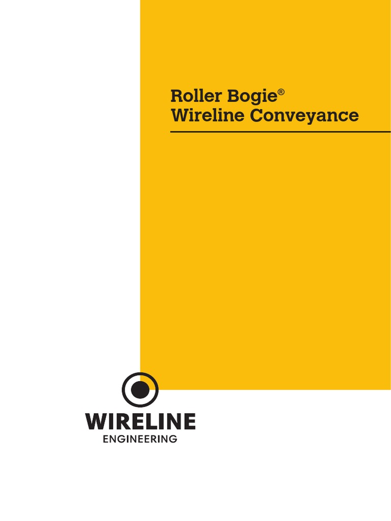 Roller Bogie Wireline Slickline Applications Slickline Roller Bogie ...