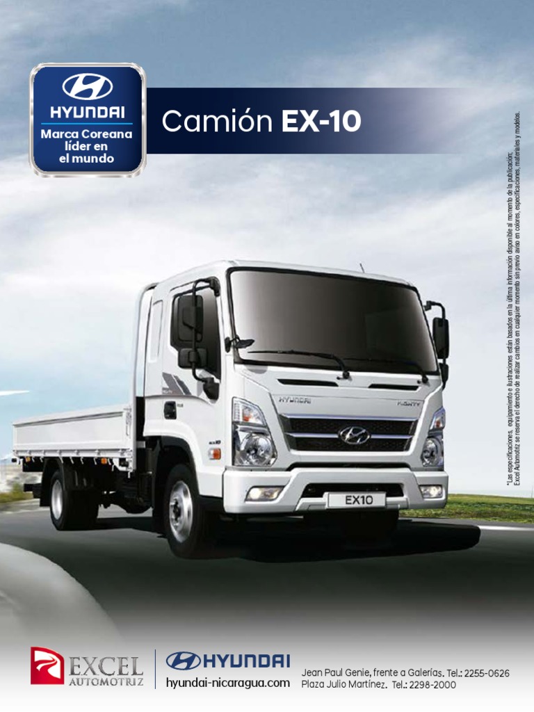 Ficha Hyundai Ex10 | PDF | Camión | Vehículo de motor