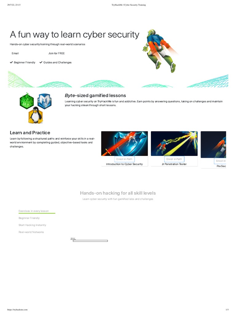 TryHackMe - Cyber Security Training | PDF | Computer Security | Security
