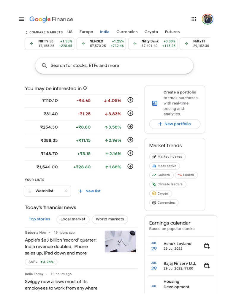 Stock-Market Prices, Real-Time Quotes and Business | PDF | Economies