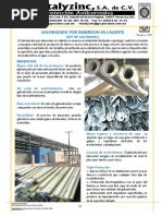 Proceso de Zincado en Aceros | PDF | Zinc | Ánodo