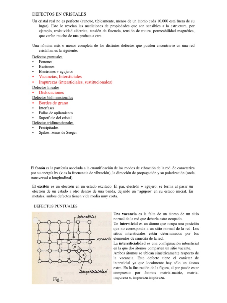 Defectos en Cristales Reales | PDF | Dislocación | Deformación (ingeniería)
