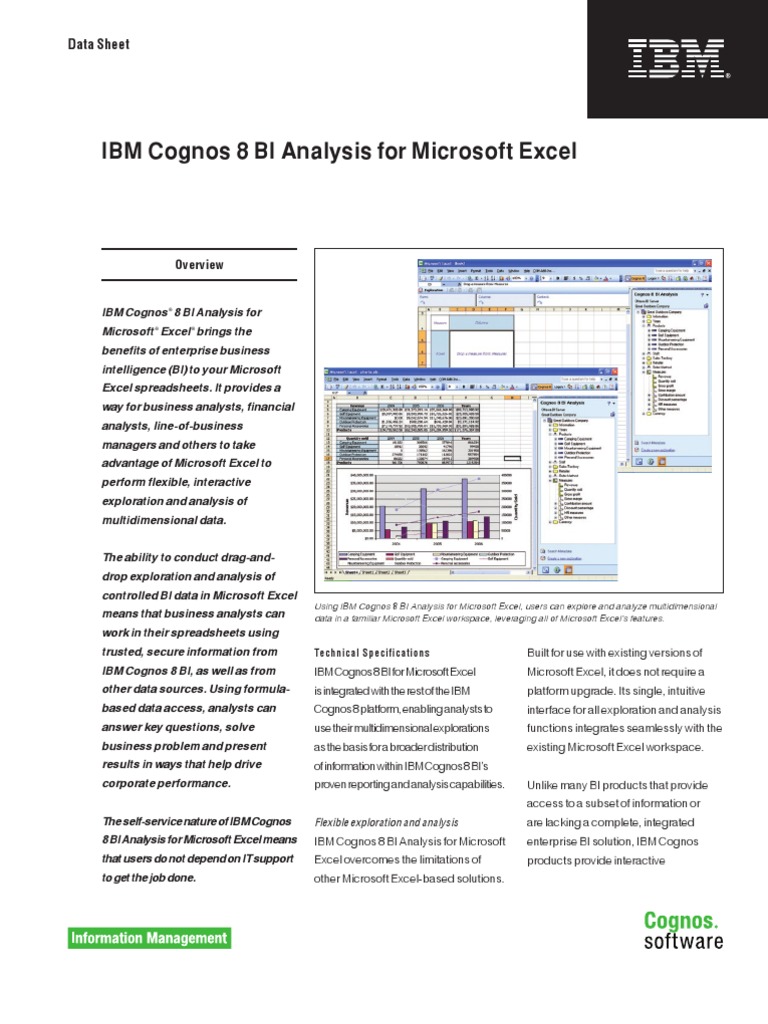 Fs Cognos 8bi Analysis For Microsoft Excel | PDF | Business Intelligence | Microsoft Excel