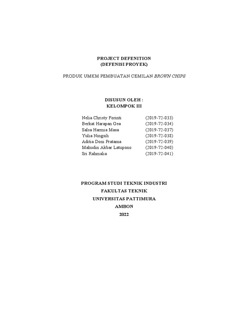 Project Kelompok 3 Full | PDF