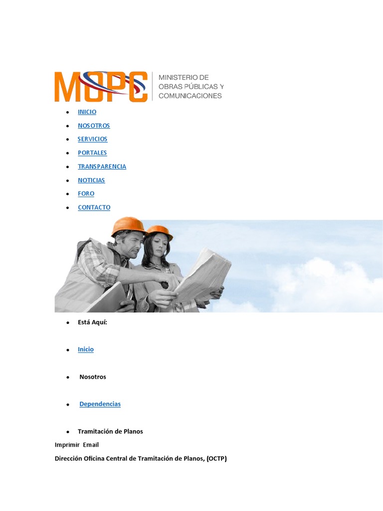 Tramitacion de Planos en Rep. Dom. (Mopc) | PDF