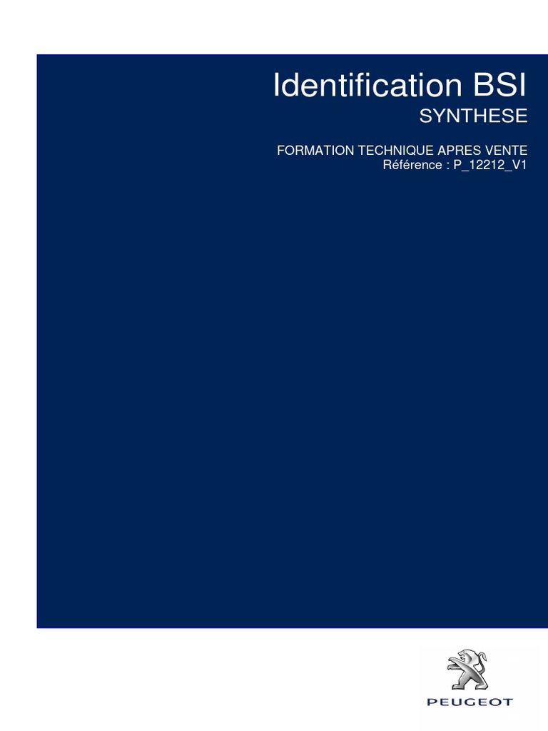 Identification des BSI Valeo et Siemens | PDF | Industrie automobile ...