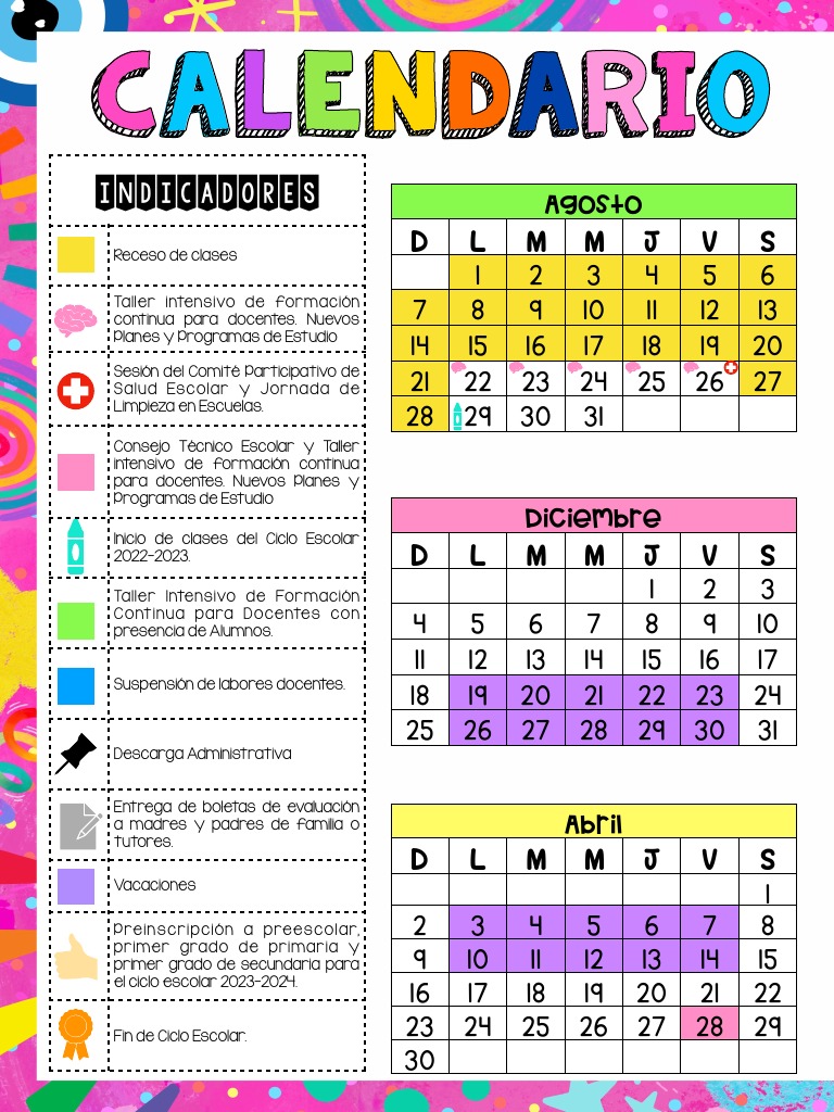 Calendario Escolar 2022-2023 | PDF