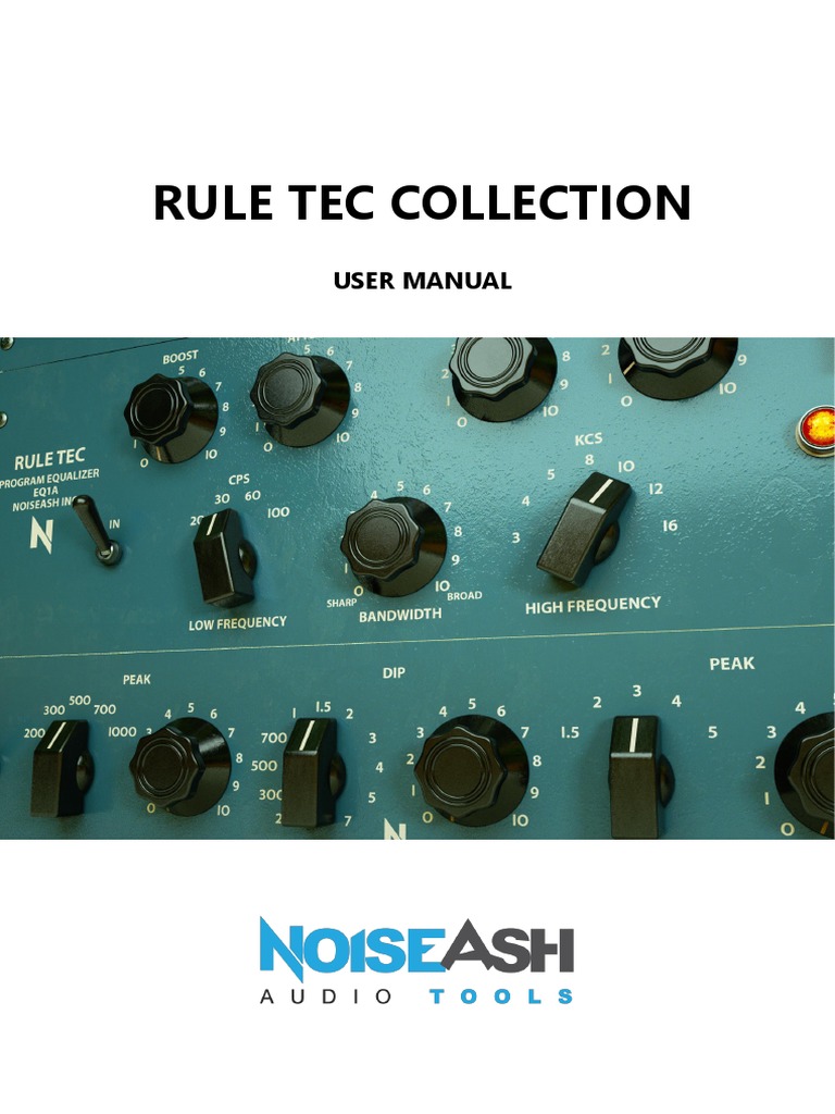 Noiseash Rule Tec Heritage Pro Manual en | PDF | Equalization (Audio) | Computer Science