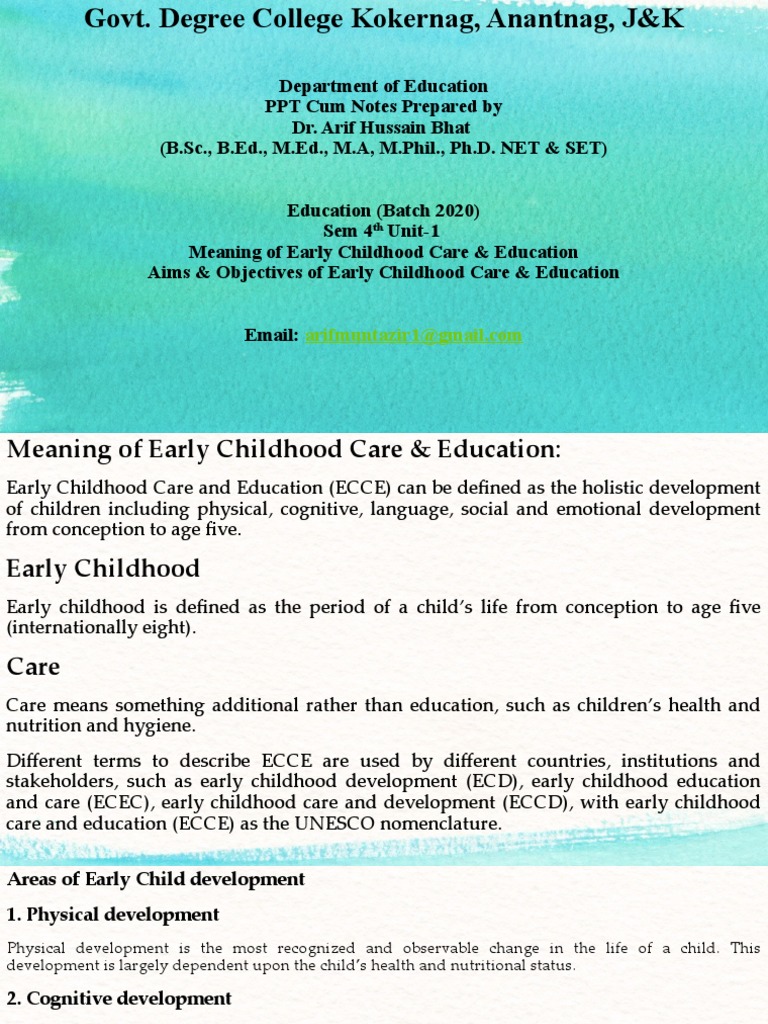 Presentation 1 | PDF | Early Childhood Education | Preschool