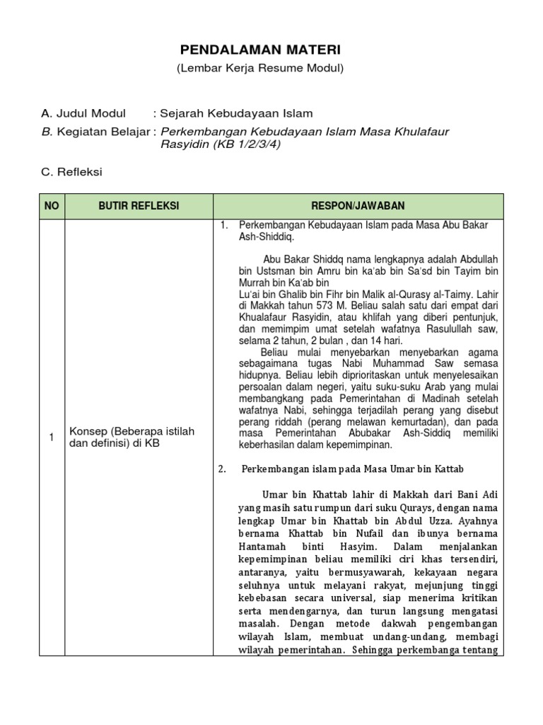 Contoh - Resume Ski KB1 | PDF | Politik | Agama & Spiritualitas