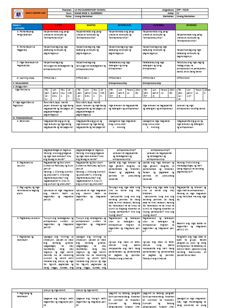 DLL Epp Ict Week 1-6 | PDF