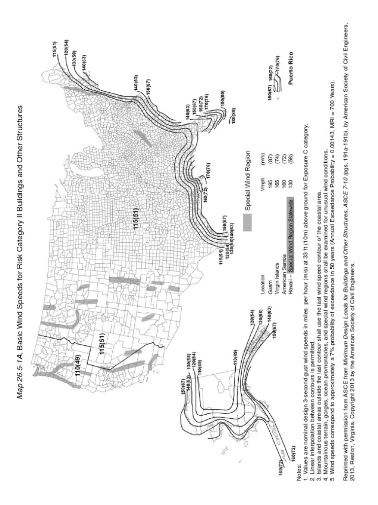 Basic_Wind_Speed_Map_ASCE_7-10_Risk_Category_II | PDF